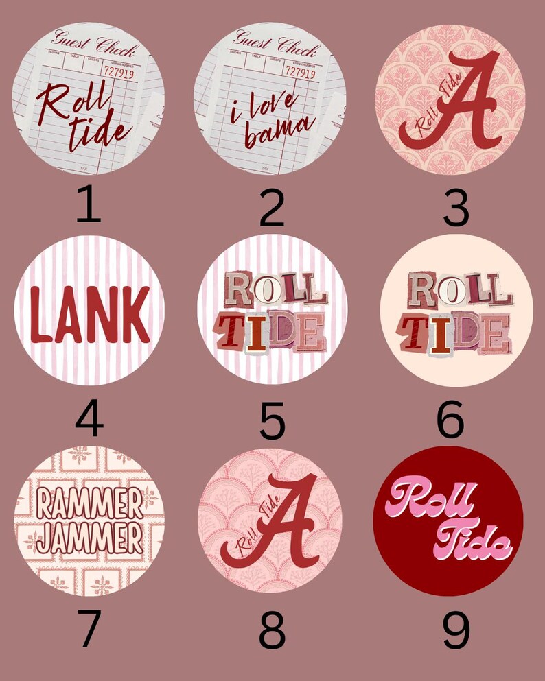 University of Alabama Gameday Buttons Sorority - Etsy
