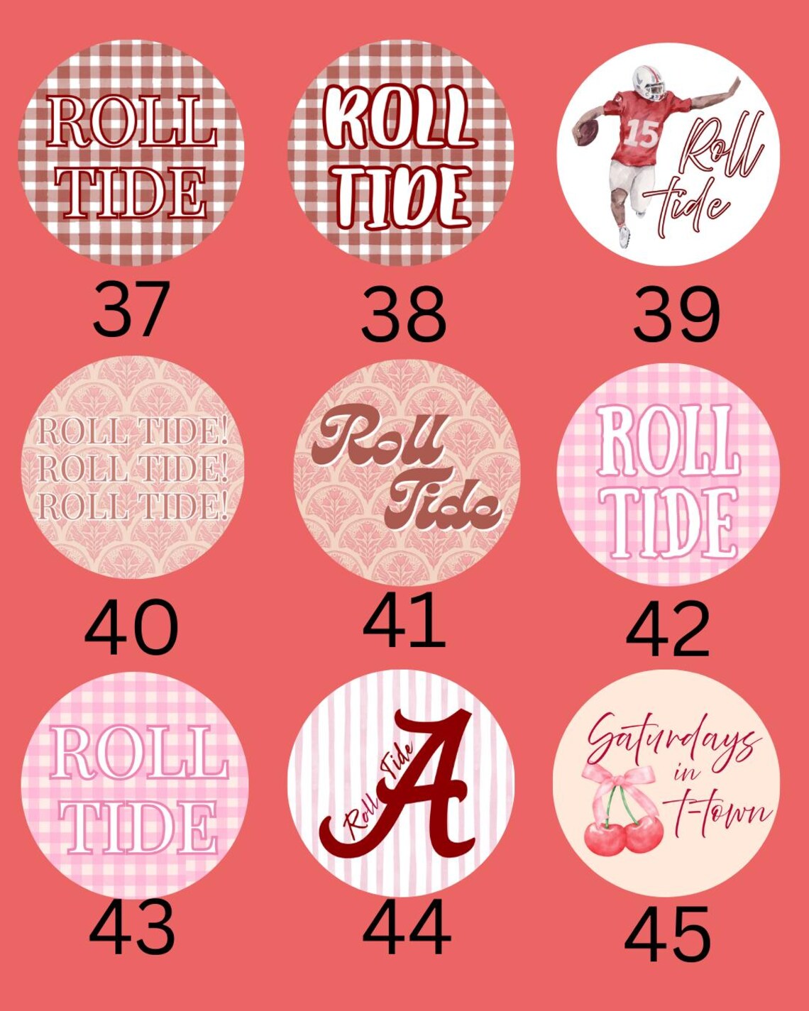 University of Alabama Gameday Buttons Sorority - Etsy