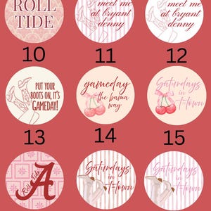 University of Alabama Gameday Buttons Sorority - Etsy