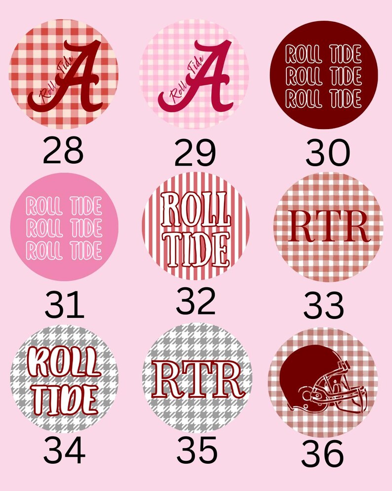 University of Alabama Gameday Buttons Sorority - Etsy