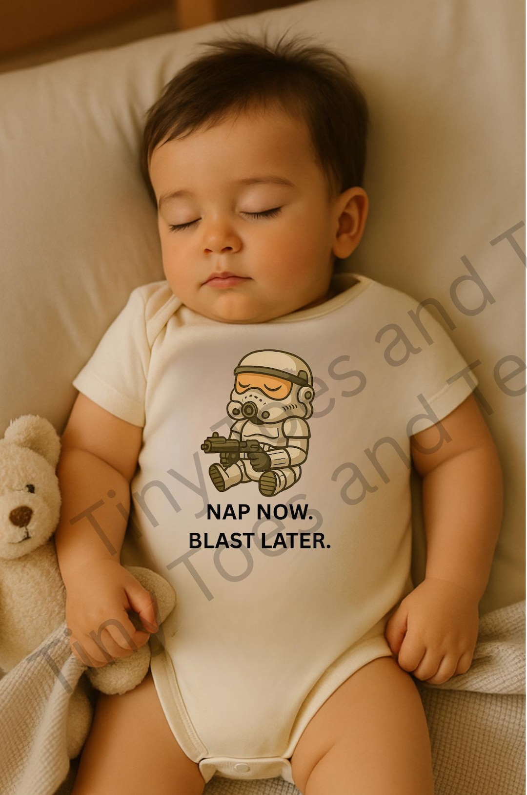 Nap First Blast Later Baby Onesie® – Star Wars Stormtrooper – Funny ...