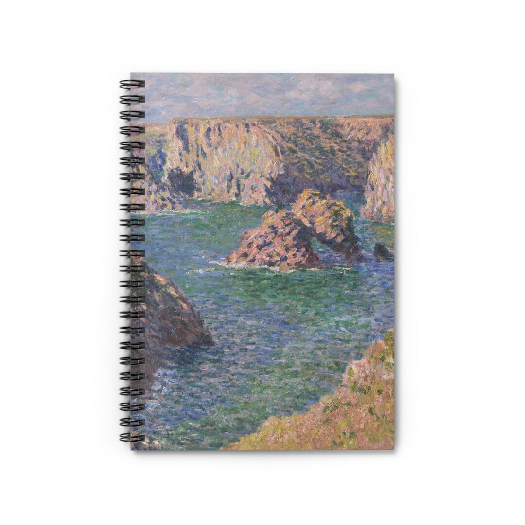 Claude Monet Fine Art Spiral Notebook - 'port Domois at Belle-isle ...
