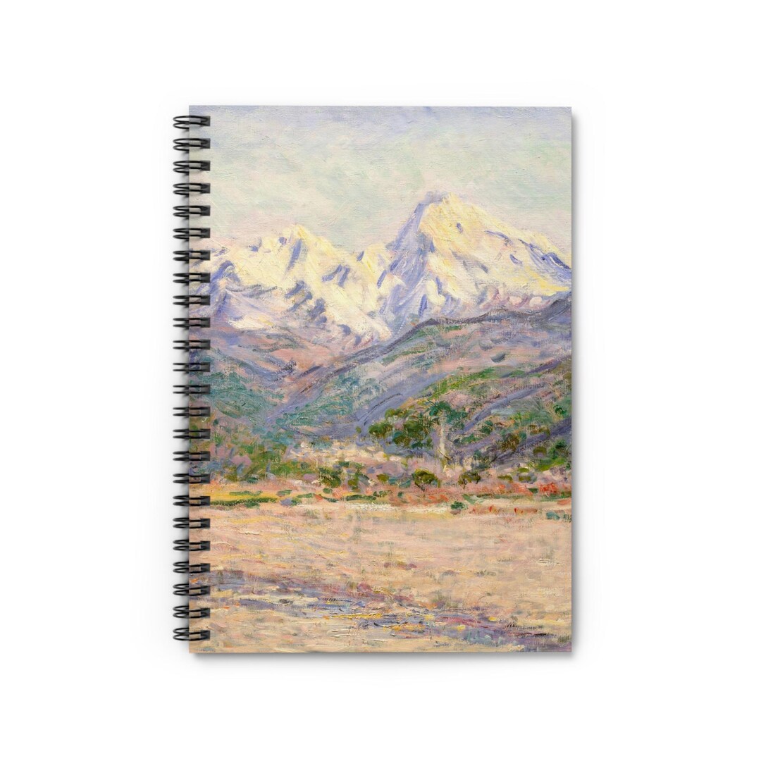 Claude Monet Fine Art Spiral Notebook - 'the Valley of the Nervia ...