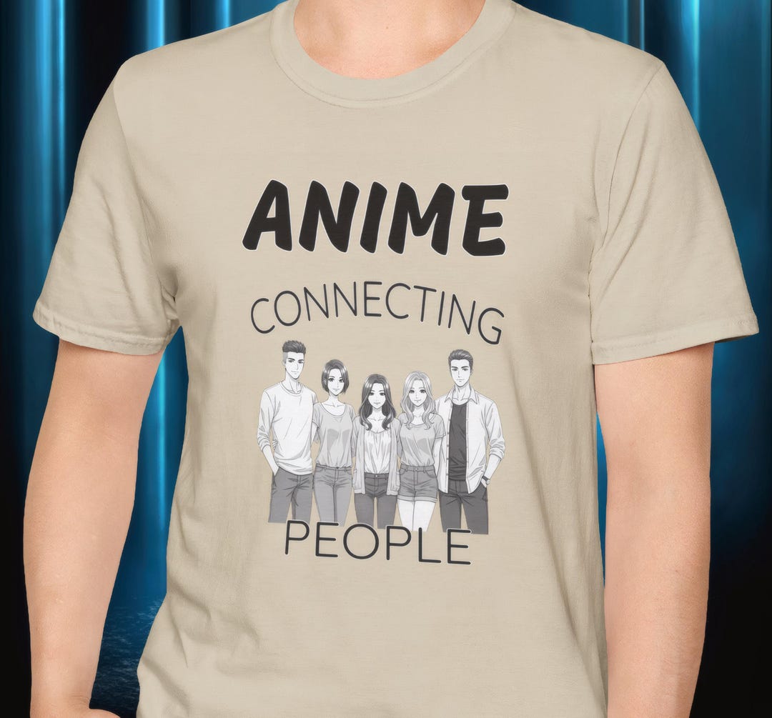 Anime Connecting People Shirt | Otaku Friendship Tee | Manga Style T ...