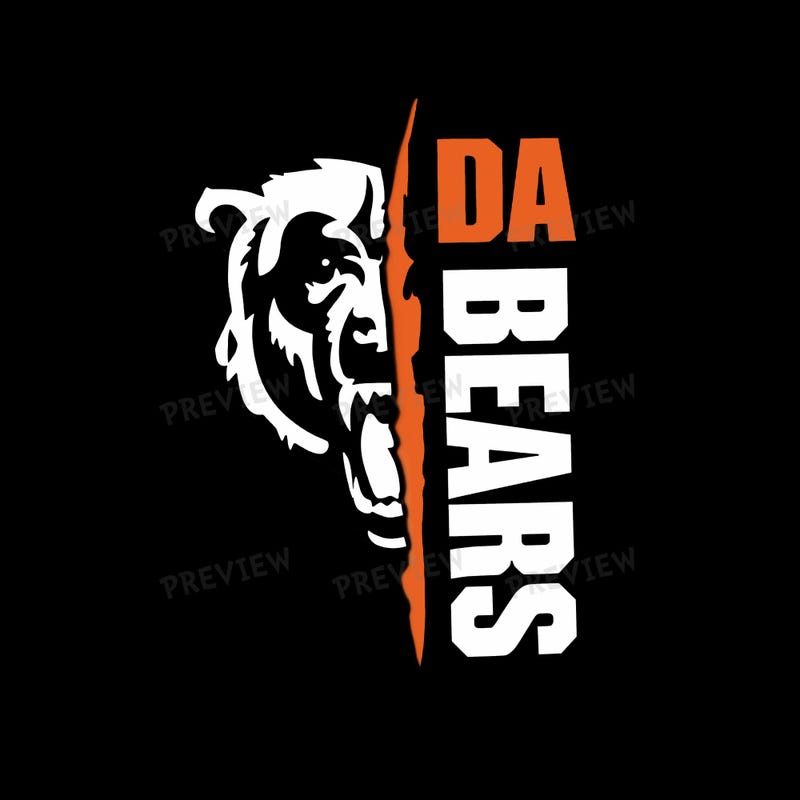 Chicago Bear Face Svg - Etsy