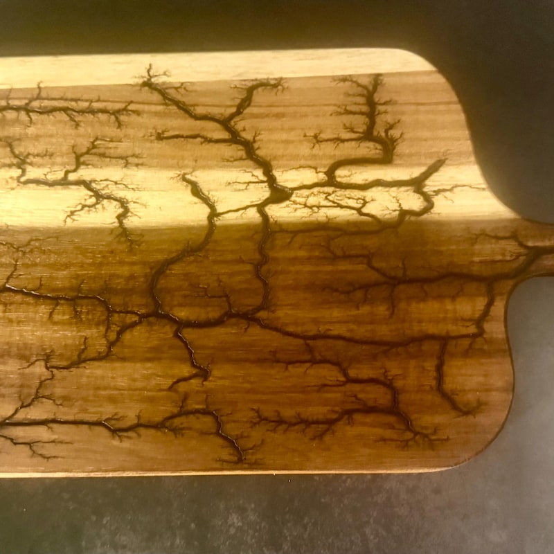 Lightning Burned Cutting Board - Etsy