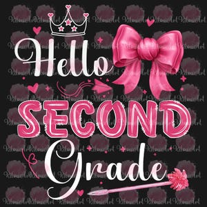 Coquette Back to School PNG, Pink Bow Pencil Design for Teachers, Girly ...