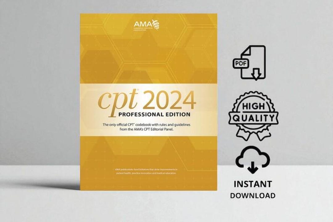CPT 2024 Professional Edition -- American Medical Association - Etsy