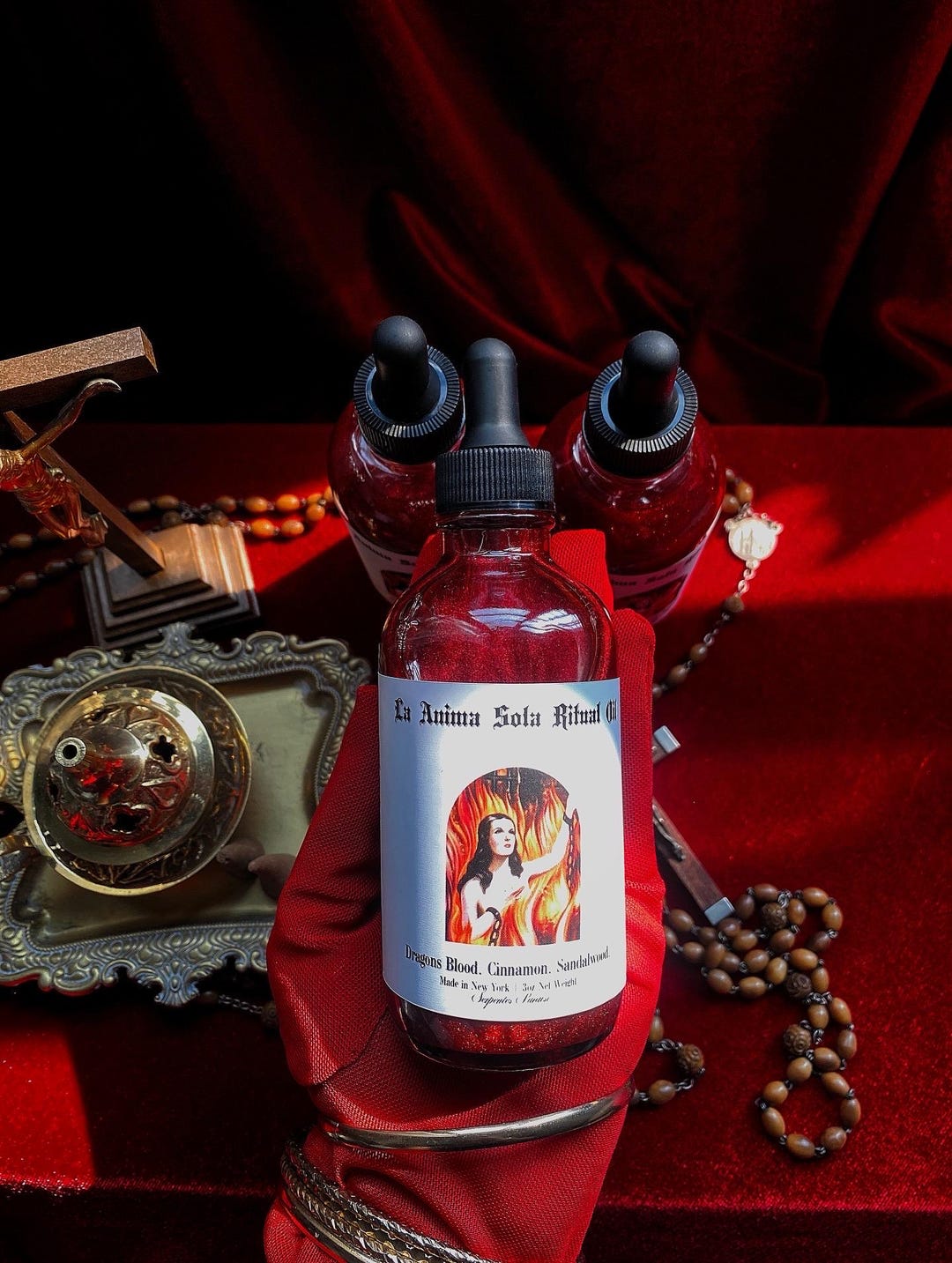 La Anima Sola Ritual Oil | Ancestral | Altar | Dragon’s Blood ...