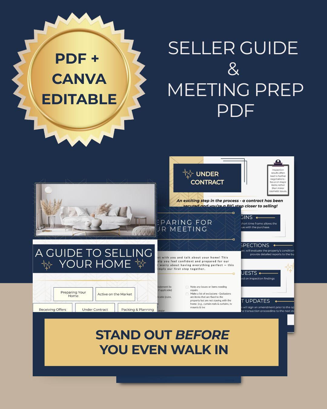 Real Estate Seller Guide + Listing Appointment Prep I Realtor Toolkit ...