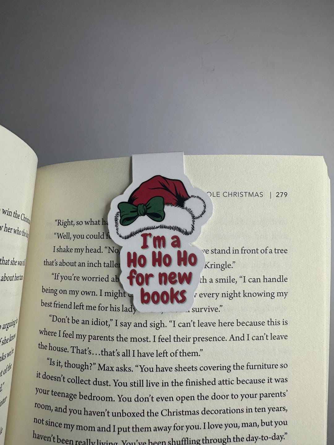 I'm a HO HO HO for New Books Christmas Magnetic Bookmark - Etsy