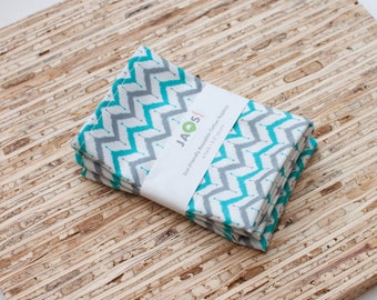 Small Cloth Napkins Set of 4 N314s Gray Circle Modern | Etsy