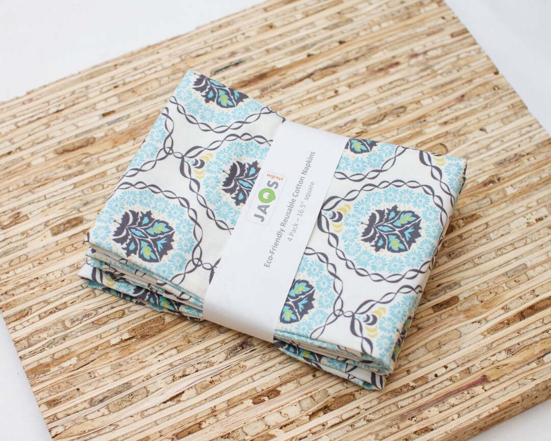 SALE - Eco-friendly Large Cloth Napkins - Set of 4 - (N2327) - Etsy