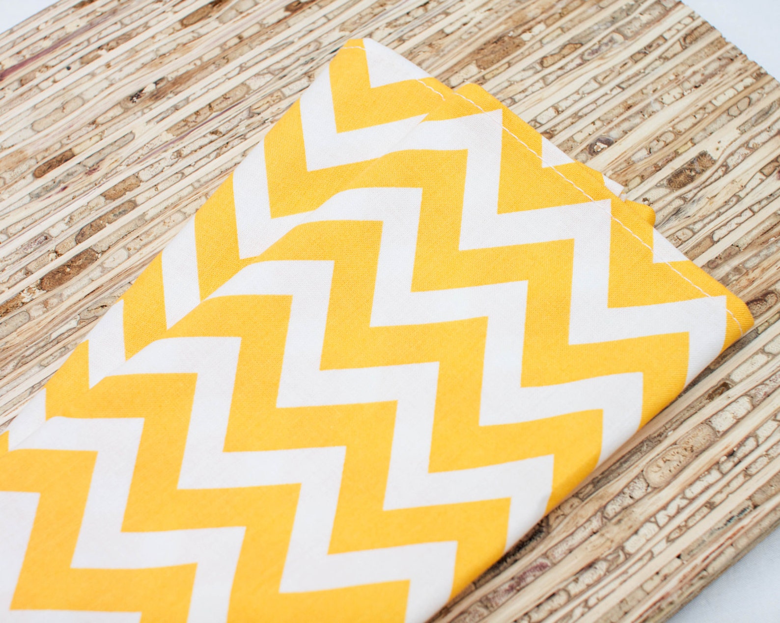 Large Cloth Napkins Set of 4 N4310 Yellow Chevron Zig | Etsy