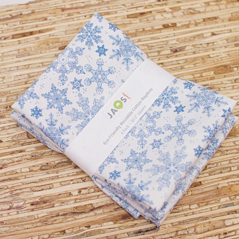 Snowflake Napkins - Etsy