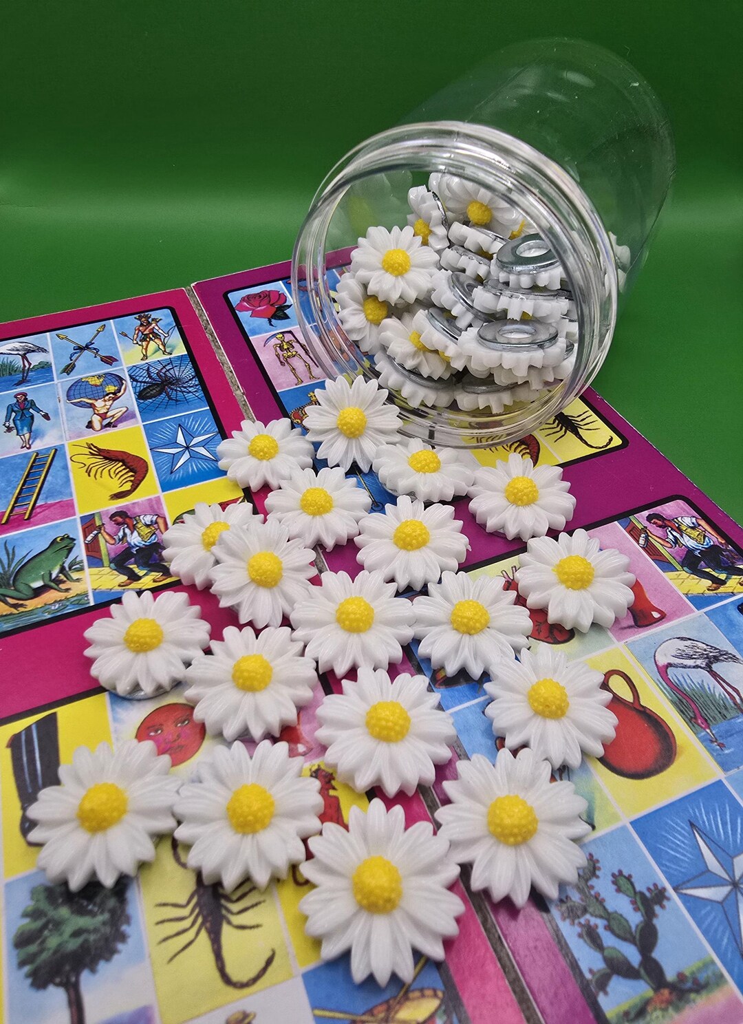 Magnetic Loteria Chips/fichas - Daisy Darling (50 Count) - Etsy