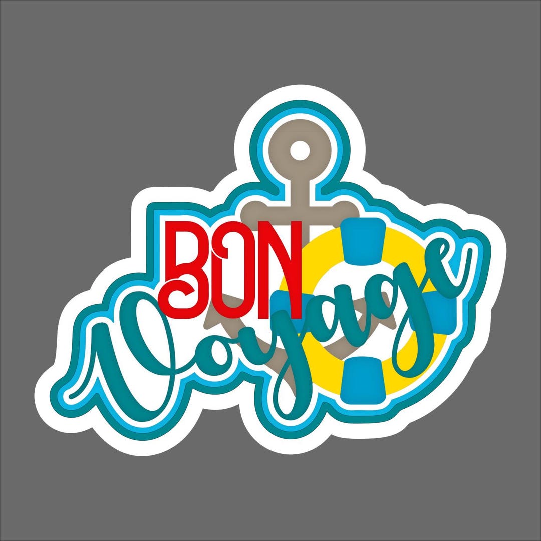BON VOYAGE Design for Your Scrapbook Page or Project - Etsy