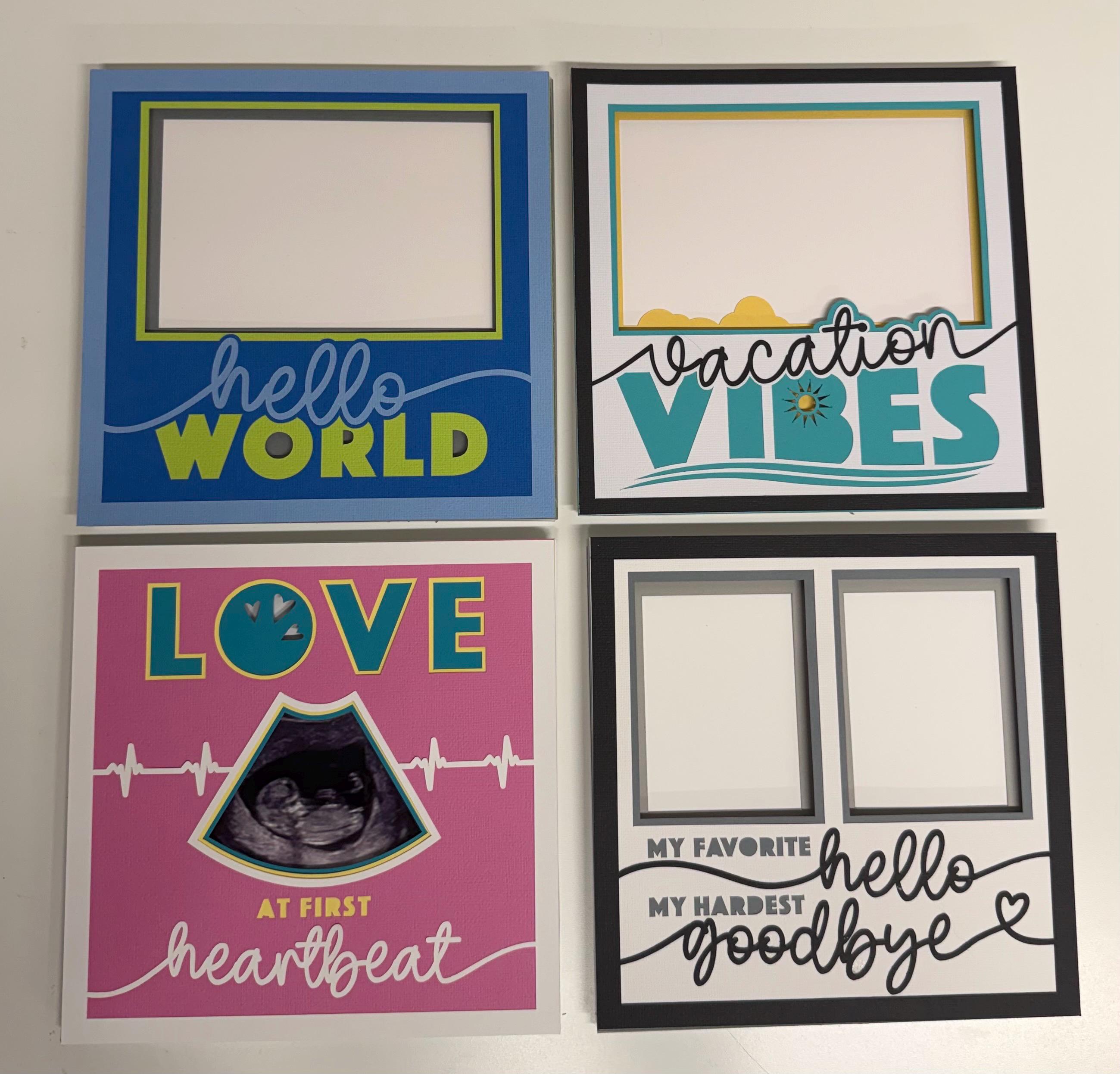 Made to Order 8x8 Inch Layered 3d Inserts for the 8x8 Inch Shadow Box ...