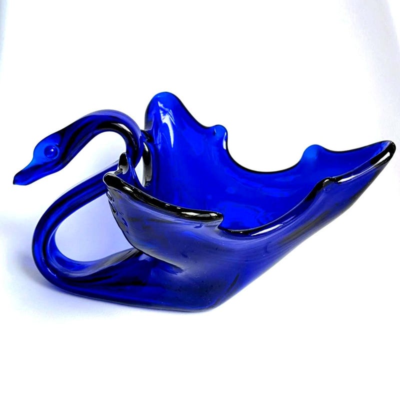 Glass Swan Planters - Etsy