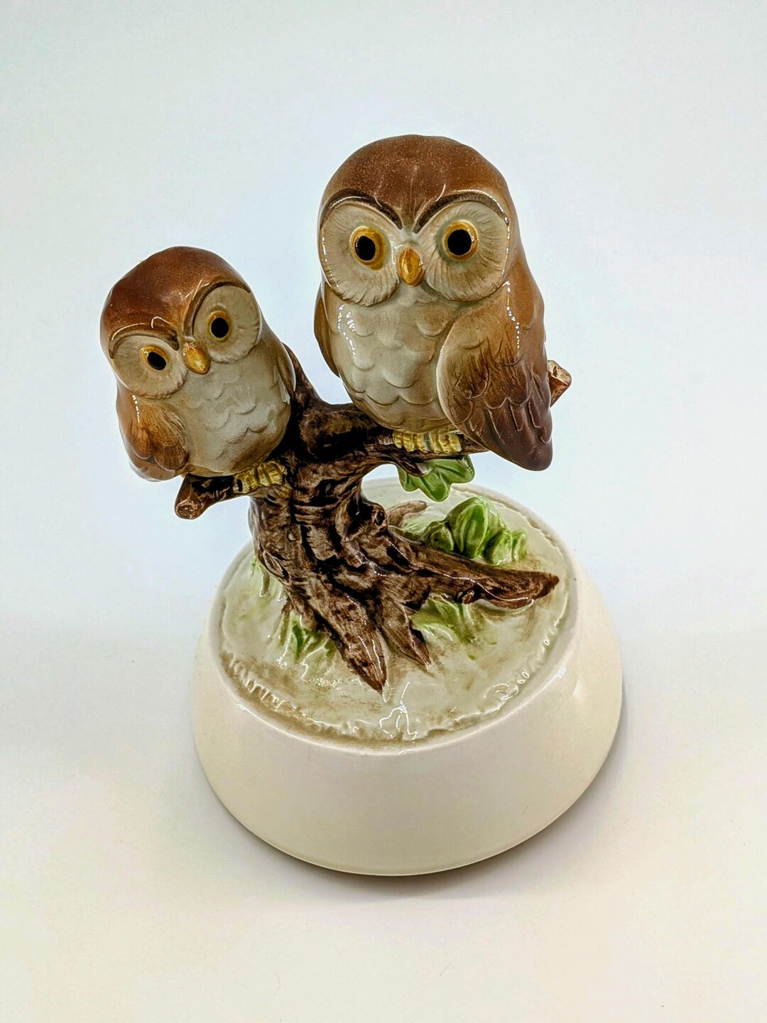 Vintage Otagiri Owl Music Box | Handpainted Japan 1981 | “some ...