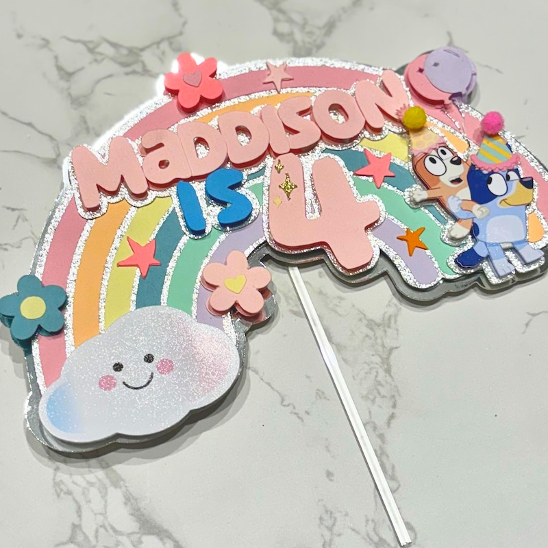 Bluey Card Cake Topper - Etsy UK