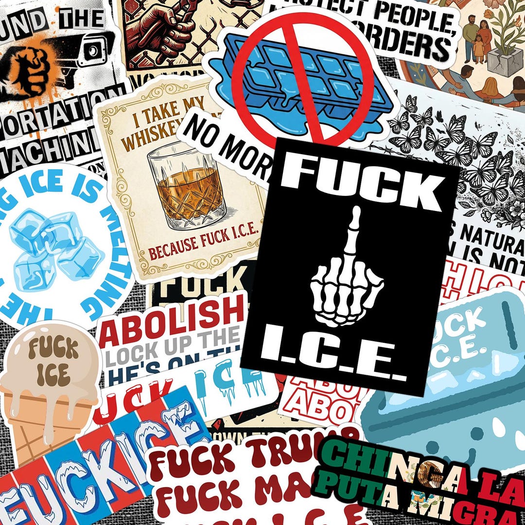 Abolish ICE Vinyl Stickers: Pack of 20 Pro Immigration Decals - Etsy