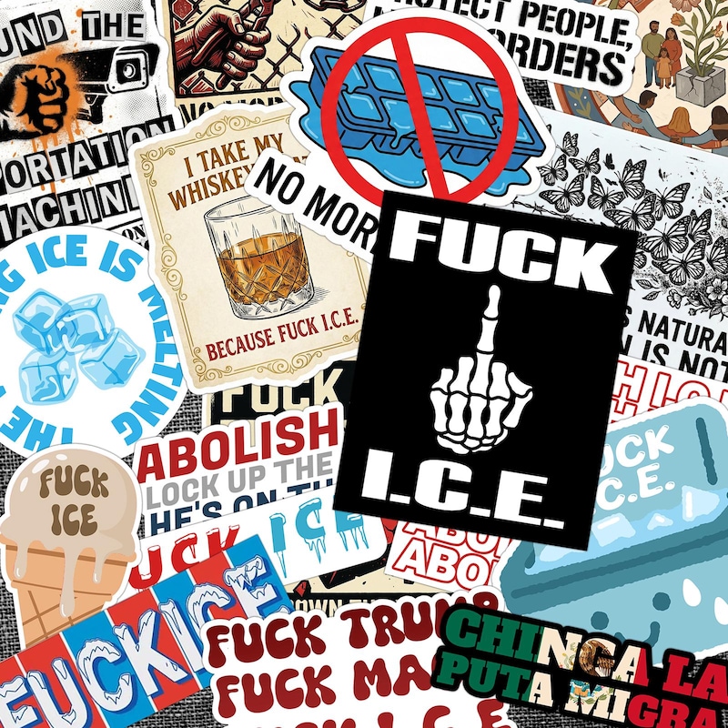 Ice Trump Stickers - Etsy UK