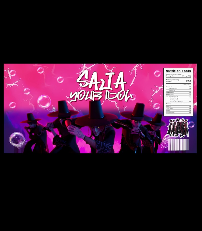 Halloween Kpop Demon Hunters Saja Boys Soda Can Labels Pop Can Wrappers ...