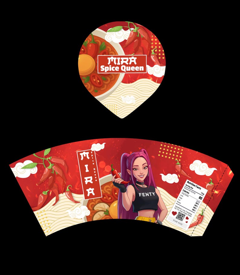 Kpop Demon Hunters, Cup Noodle Labels Ramyeon, Rumi Mira Zoey, Cosplay ...