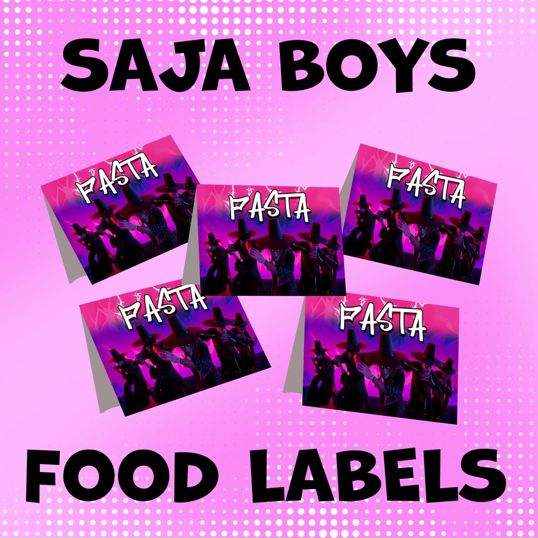 Kpop Demon Hunters, Saja Boys Food Labels, Kpop Food Labels, Saja Boys ...