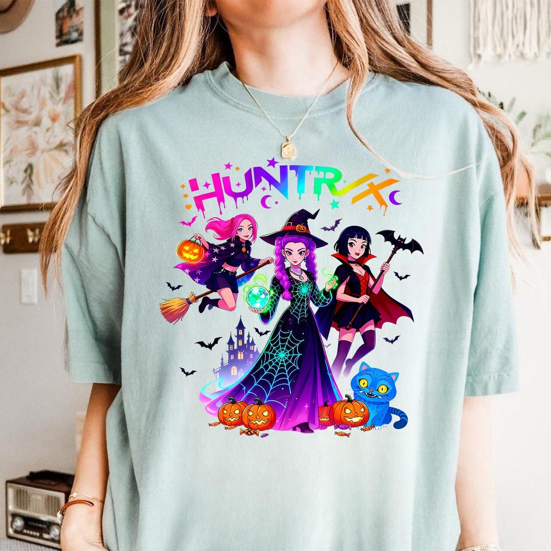 Spooky Huntrix Halloween PNG, Kpop Demon Hunters Clipart, Saja Girls ...