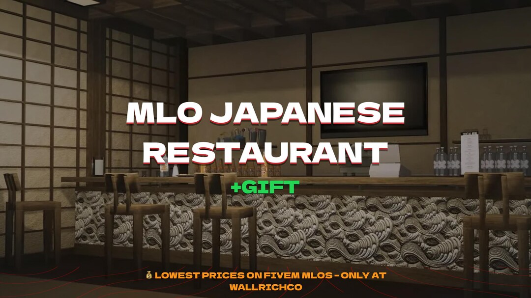 Fivem Japanese Restaurant MLO | Sushi Bar Interior | RP Food Shop Map ...