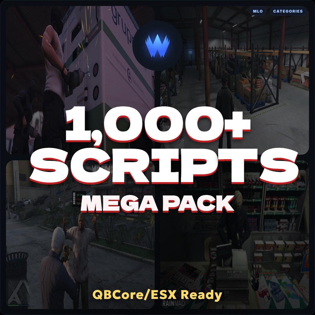 Mega Pack de más de 1000 scripts de FiveM (solo scripts): compatible con QBCore/ESX / Arrastrar ...