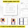 Printable Camera Craft for Kids | Camera Cut & Paste Craft Template ...