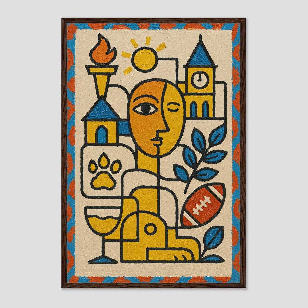 Chester Picasso Abstract City Wall Art Print - Etsy Canada