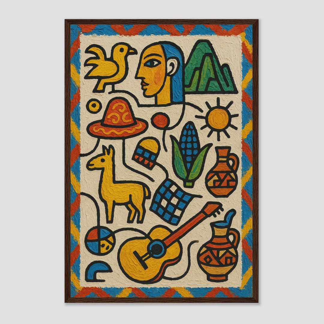 Peru State College Picasso Inspired Wall Art — Peru Campus Accent - Etsy