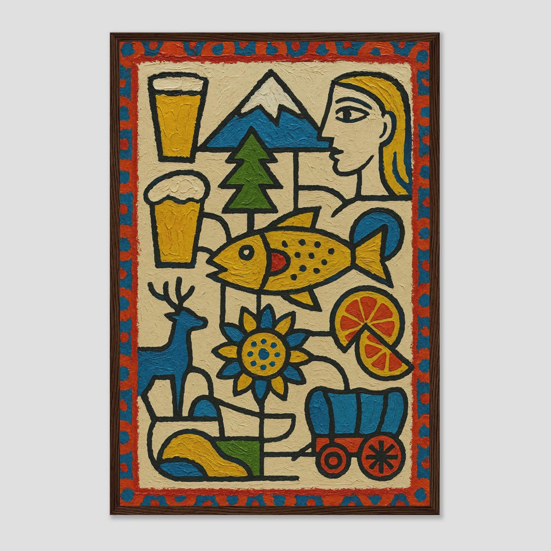 Redmond Picasso Inspired Wall Art — Oregon - Etsy