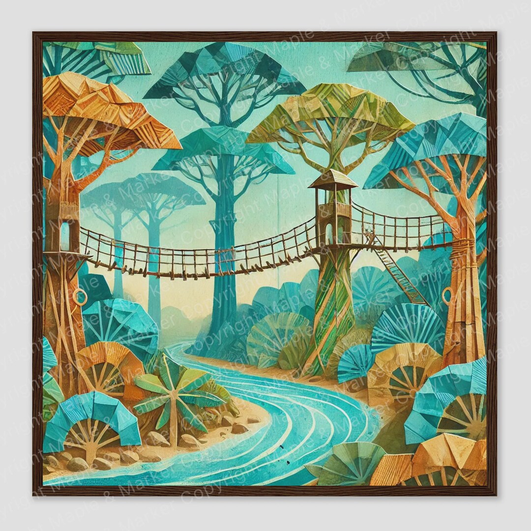 Kakum Canopy Walkway Nursery Art - Etsy
