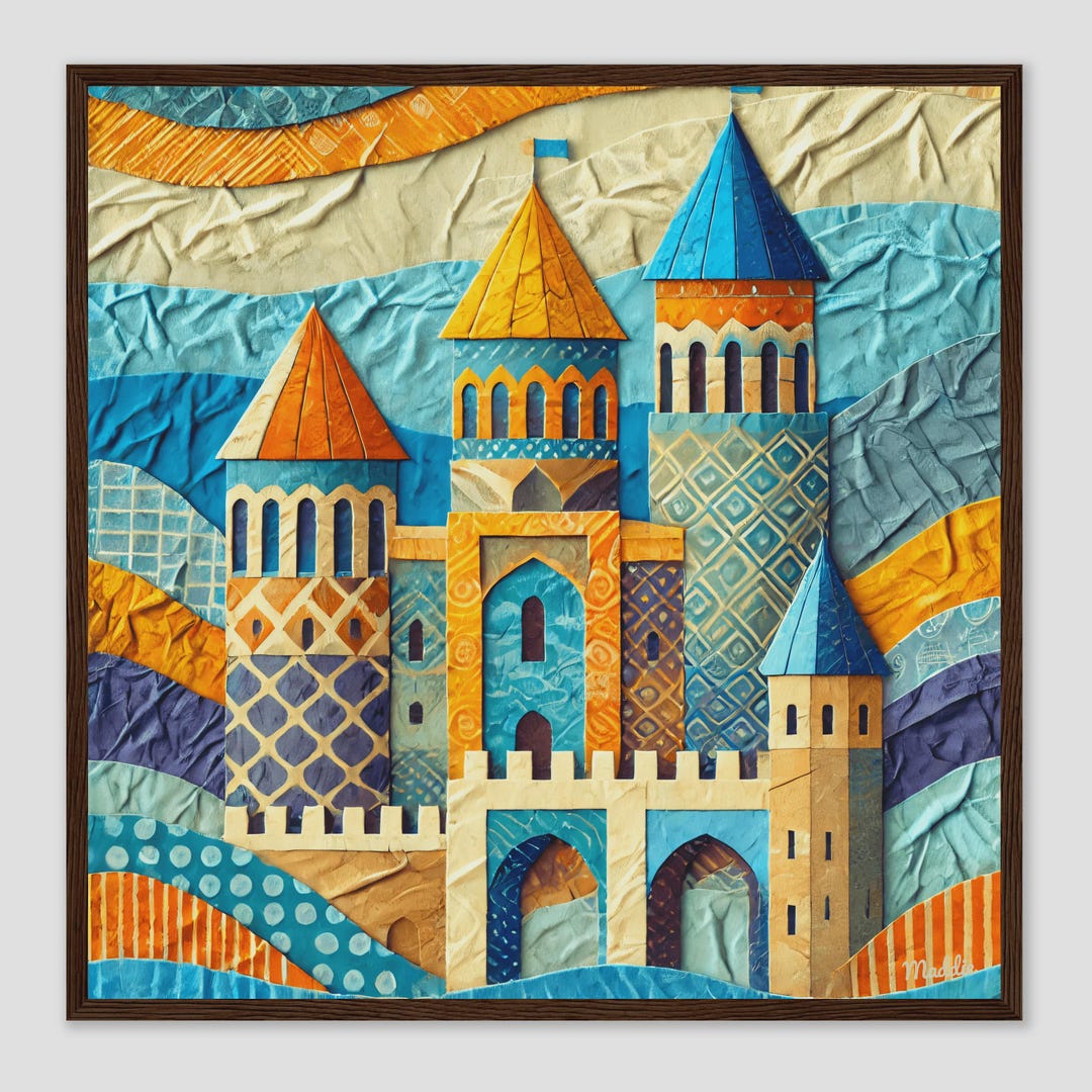 Shushi Fortress Storybook Castle Wall Art Print - Etsy