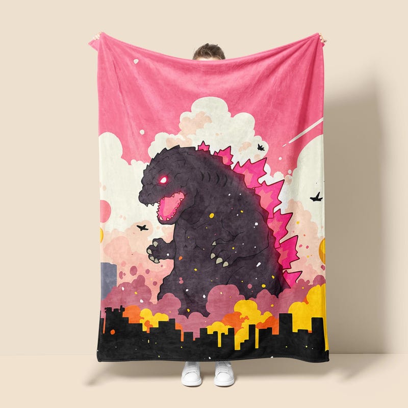 Godzilla Blanket - Etsy