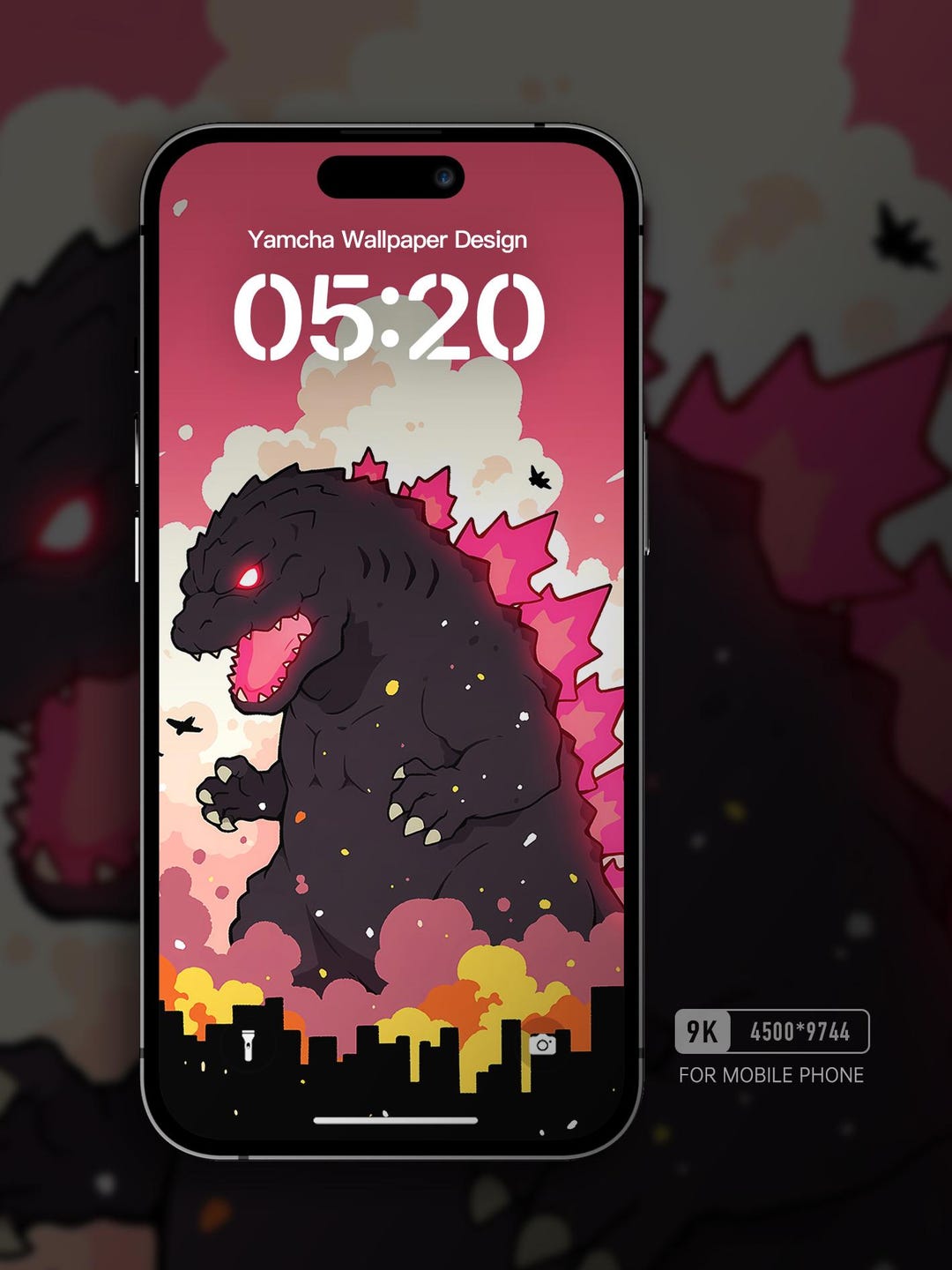 Cute Godzilla Wallpaper, Little Monster iPhone Wallpaper, Tablet ...