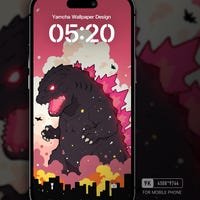 Godzilla Cute Stickers - Etsy
