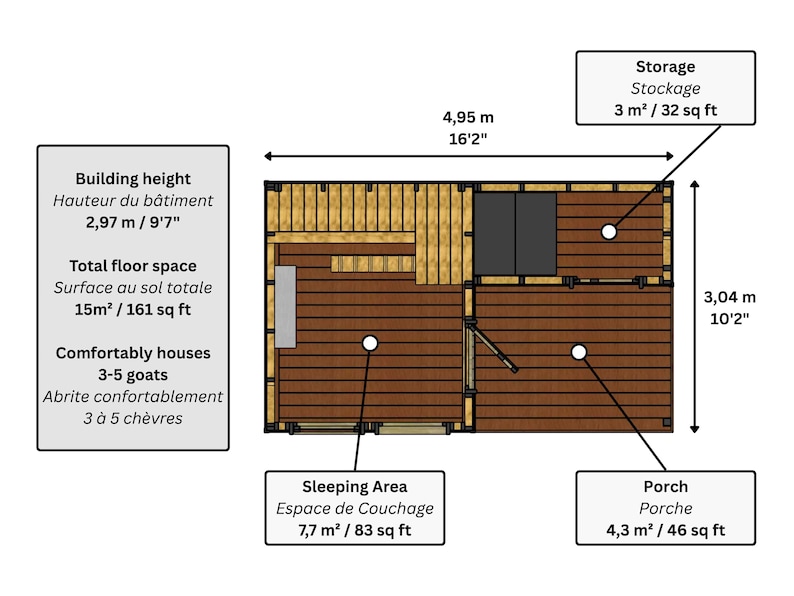 Goat Shelter Plans DIY | Engineer-designed Goat Shed With Storage ...
