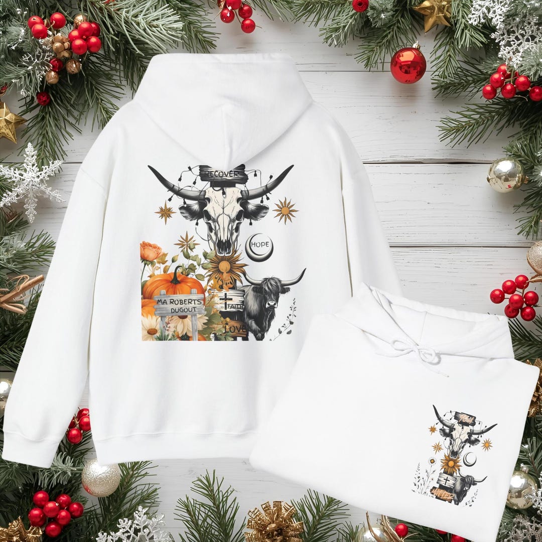 Boho Recovery Hoodie: Symbol of Strength, Love & Hope - Unisex ...