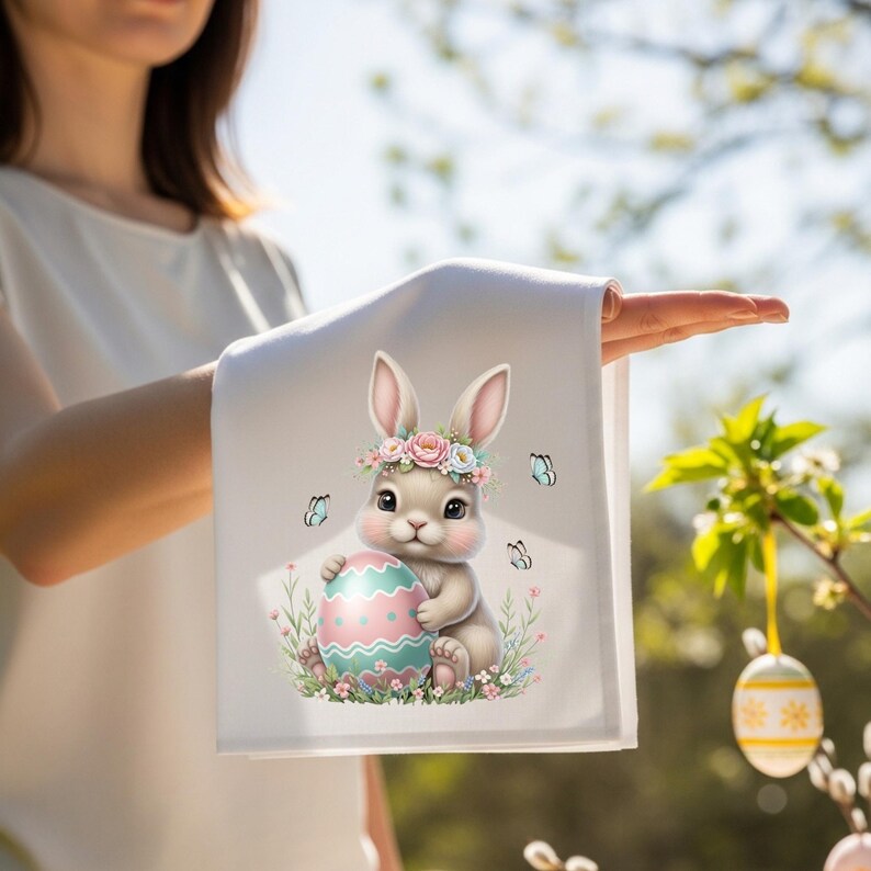 Easter Bunny Clipart Bundle | Whimsical Spring Floral Designs (digital ...