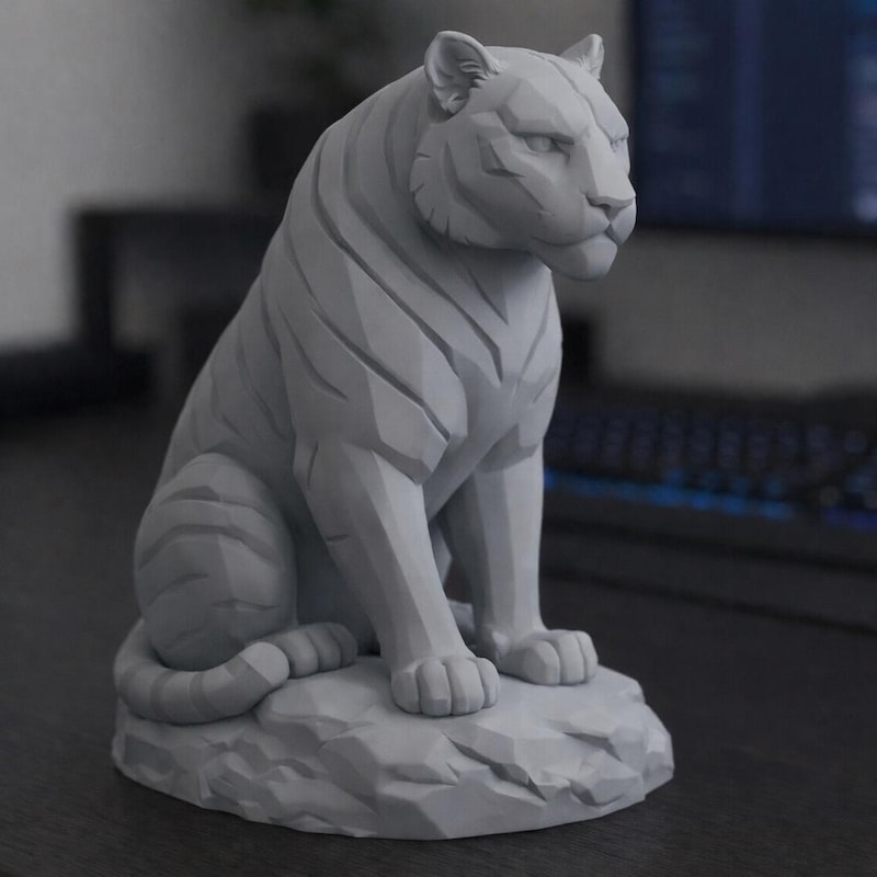 Tiger Statue - Etsy