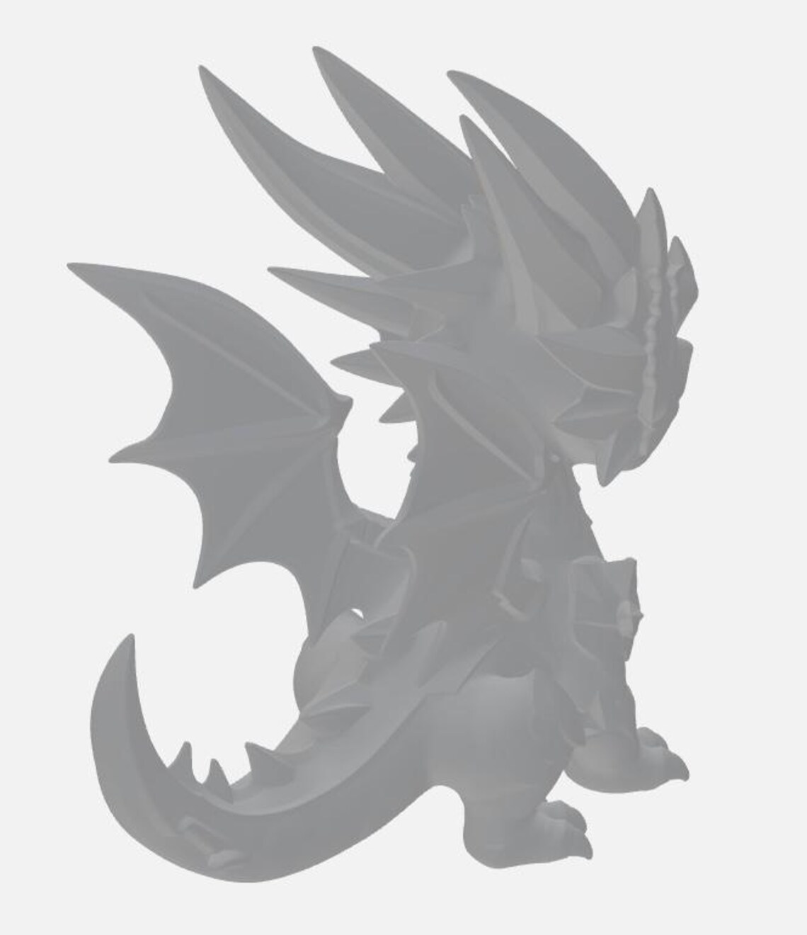 Adorable Metal Dragon Model - STL File ONLY for 3D Printing - Etsy