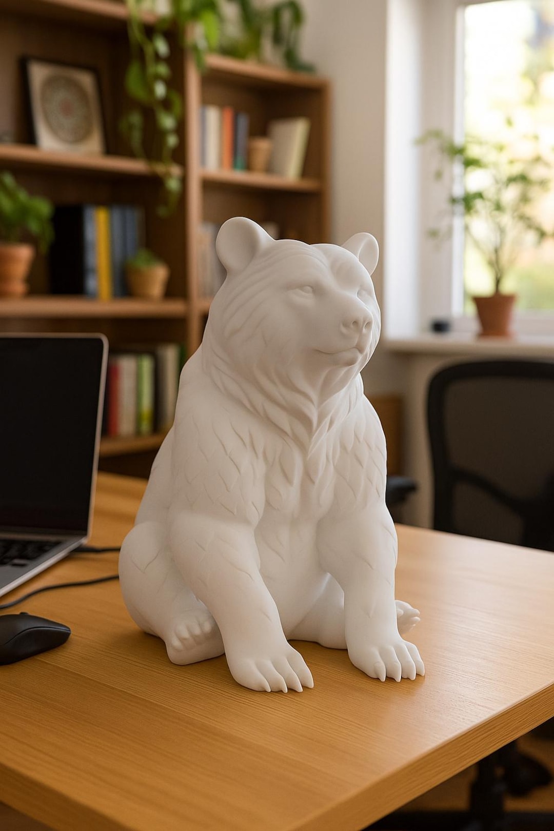 Bear Statue 3D Model STL File | Majestic Wildlife Sculpture for Home ...