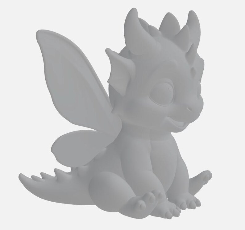 Adorable Fairy Baby Dragon Model - STL File ONLY for 3D Printing - Etsy