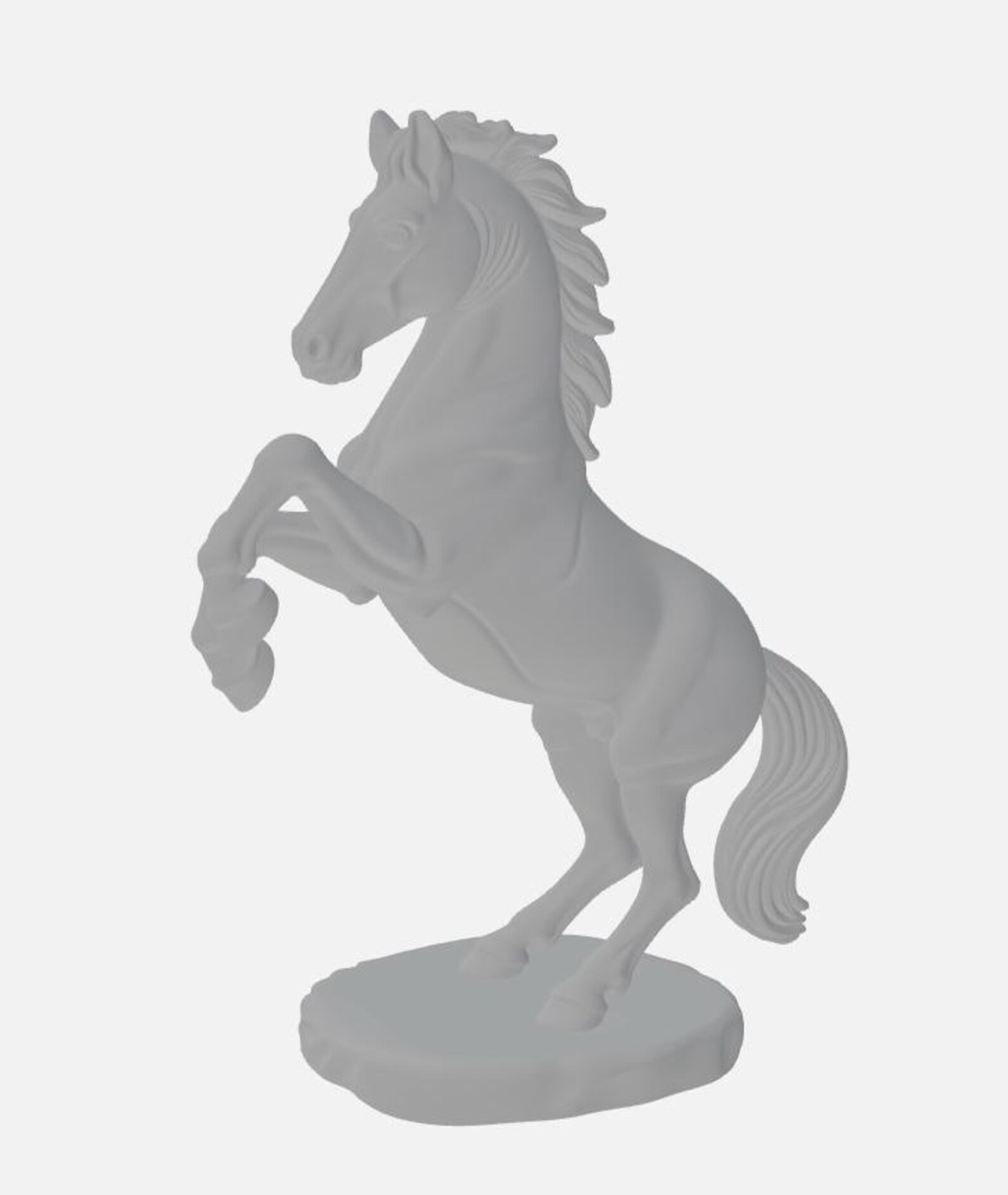 Rearing Horse Statue 3D Model STL File | Majestic Sculpture for Home ...